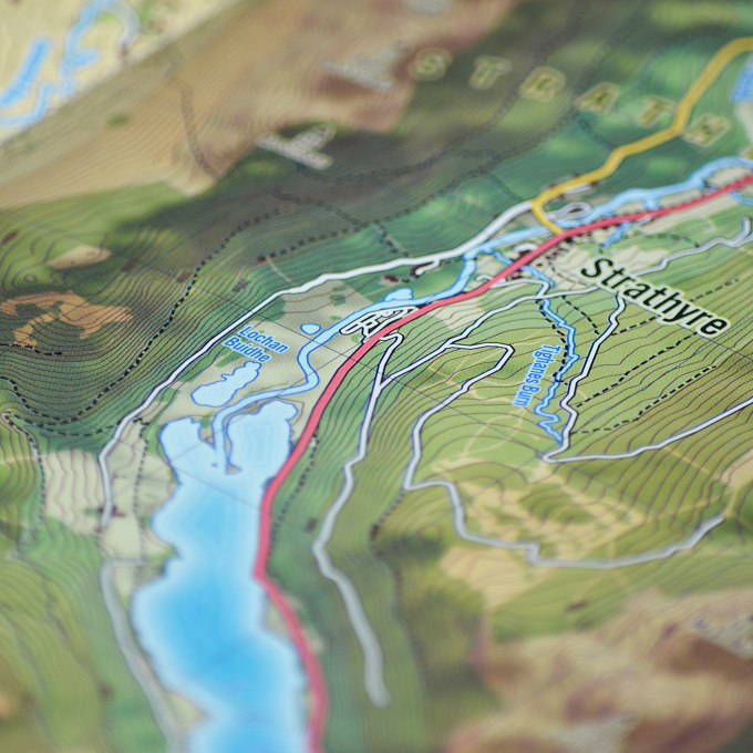 Map of Brig O' Turk and Surrounding Area by FourPoint Mapping for Trossachs Community Council Area