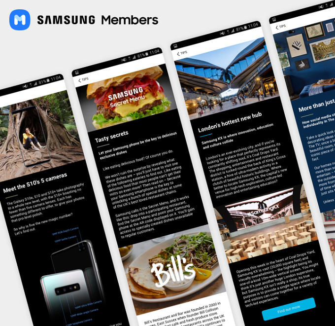 Samsung Mobile App Design by Iris for Samsung