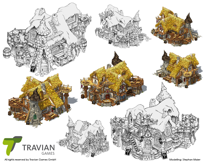 Concept Art for Travian Games by Nils Eckhardt for Travian Games