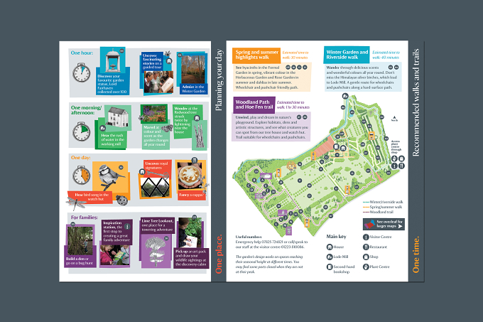 Anglesey Abbey Welcome Leaflet by LJB Studio for National Trust