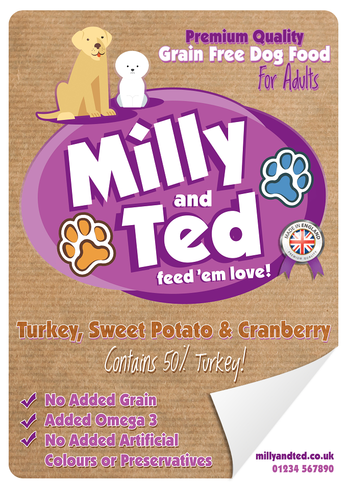 Various packaging and pet food label designs by Kayleigh Vaughan