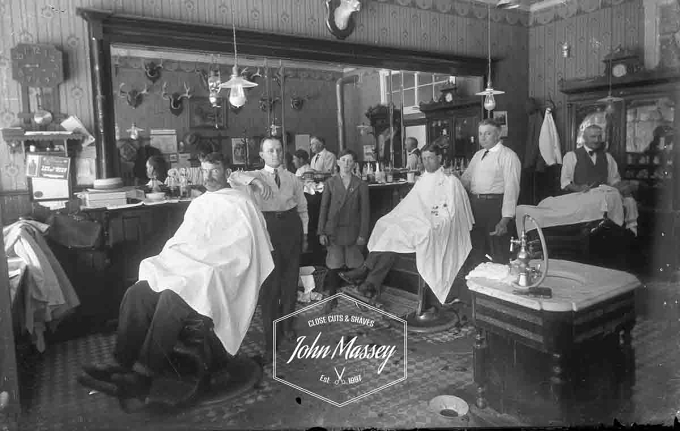 john Massey, Close cuts and Shaves by Alberto Gregorio