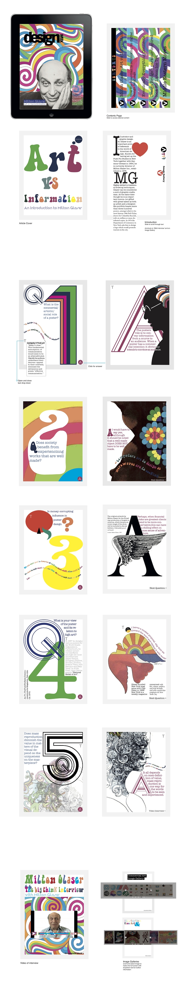 Digital Editorial (Milton Glaser Interview) by Matthew Hynds