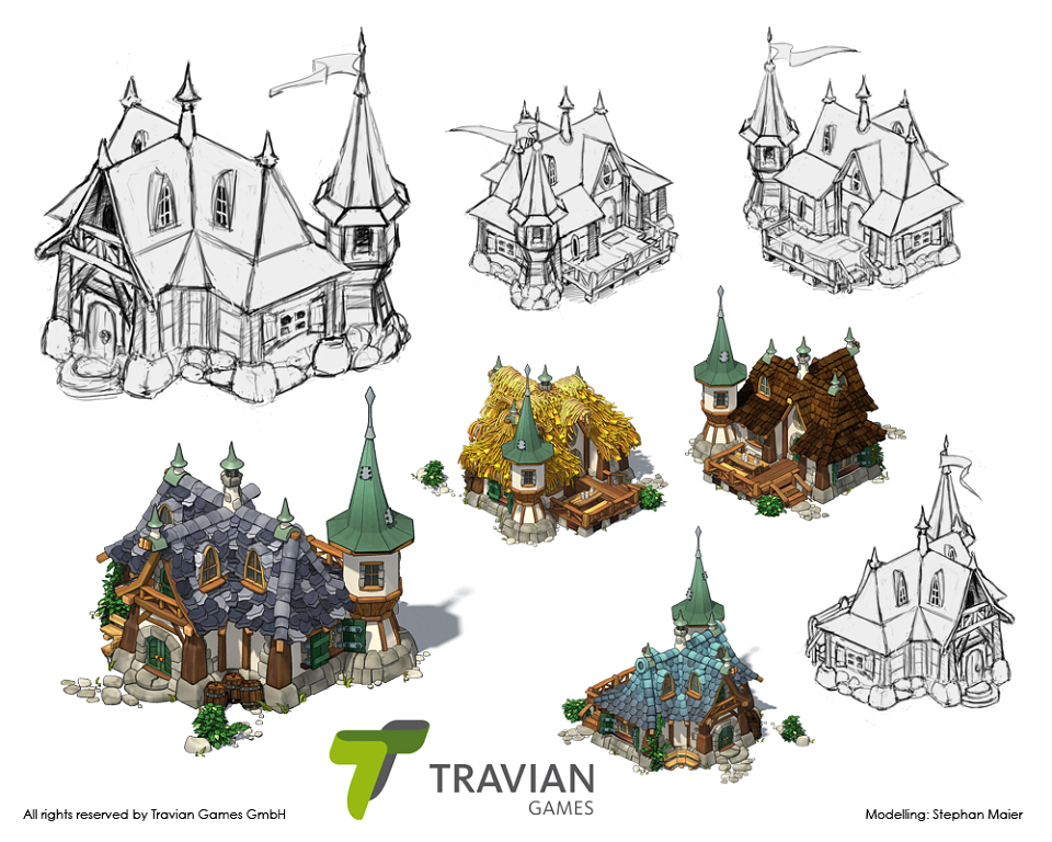 Concept Art for Travian Games by Nils Eckhardt for Travian Games