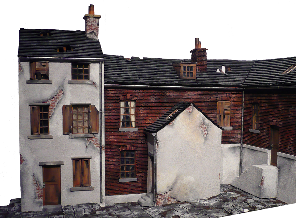 Edwardian Slums Miniature & Elevations by David Riley Model Making