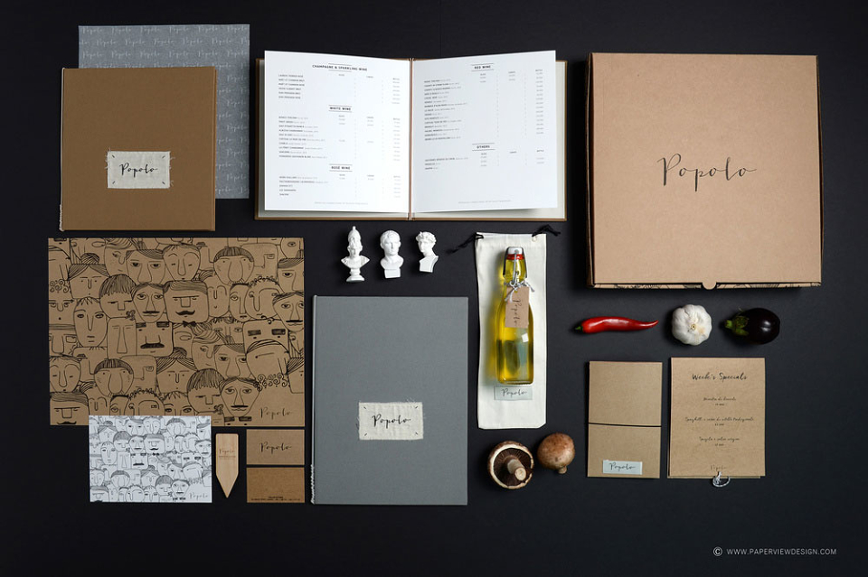 Popolo italian restaurant by Paperview Design for Addmind Group