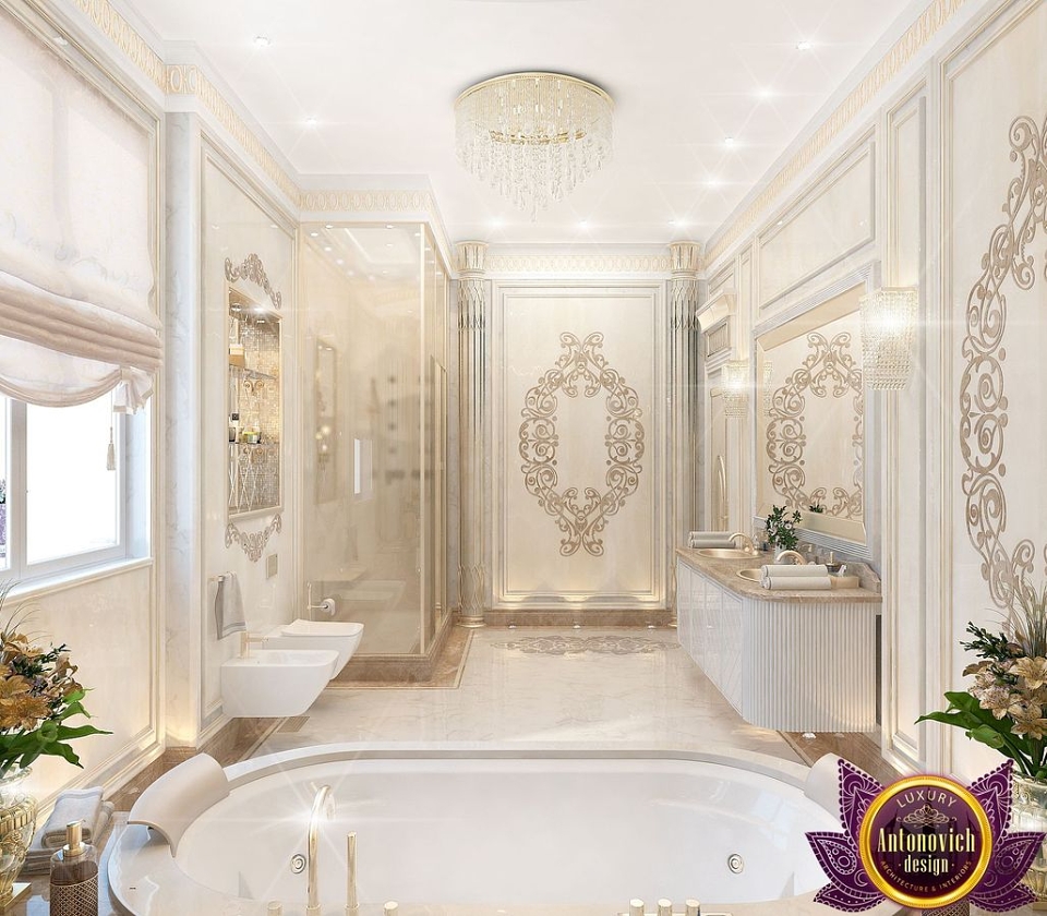 Bathroom design of Katrina Antonovich by Antonovich Group