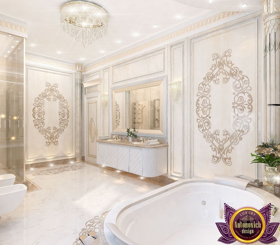 Bathroom design of Katrina Antonovich by Antonovich Group