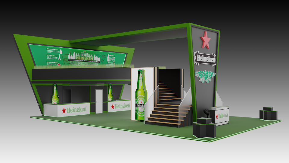 Exhibition stand design for Heineken by Heineken