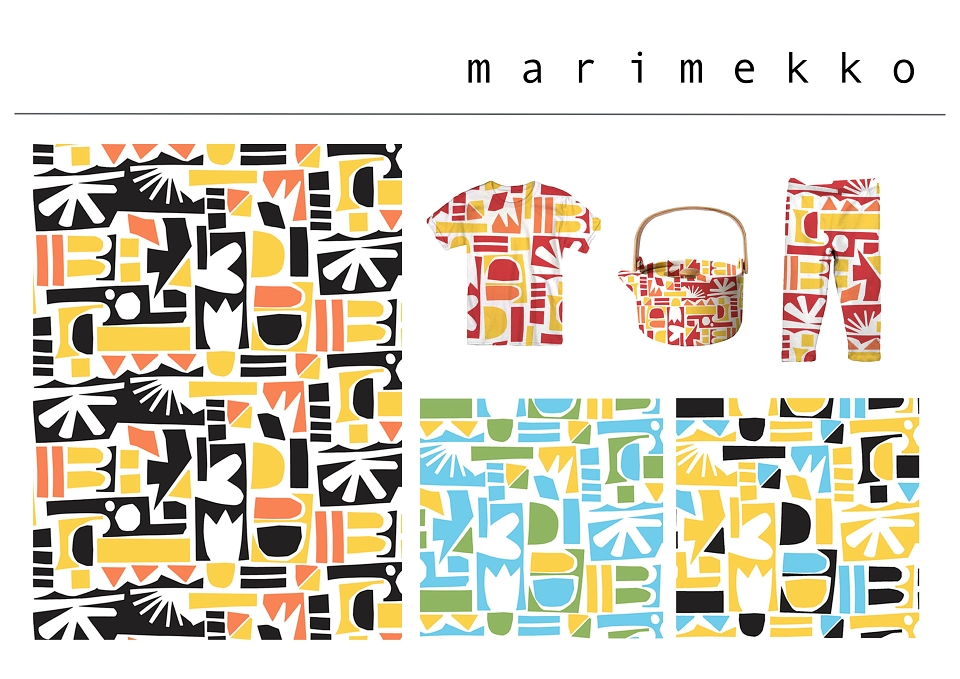 Surface pattern design for textiles and home accessories, Marimekko by ...
