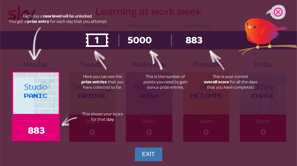 Skybird - Sky Learning at Work Week by Reflex Arc for Sky, Mindclick
