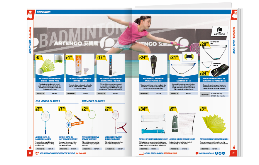 Decathlon – product catalogue by Design Marie for Decathlon UK