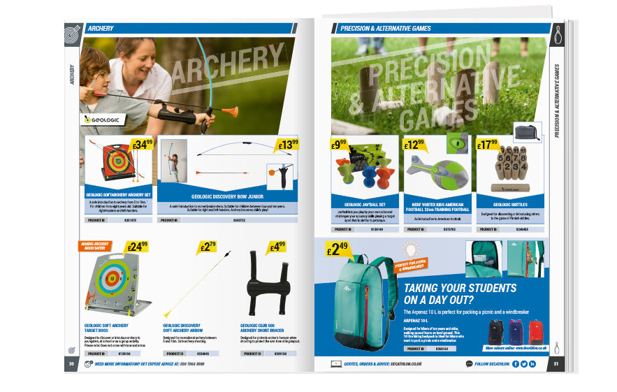 Decathlon – product catalogue by Design Marie for Decathlon UK