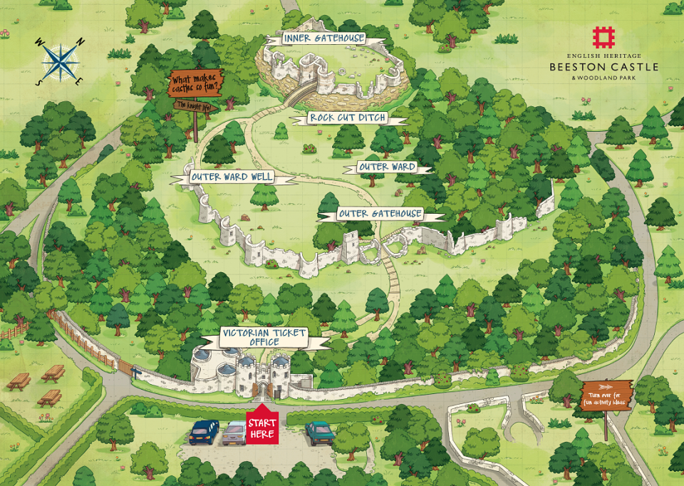 English Heritage Trail Maps by Sam Moore for English Heritage