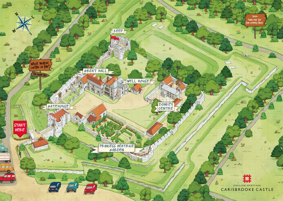 English Heritage Trail Maps by Sam Moore for English Heritage