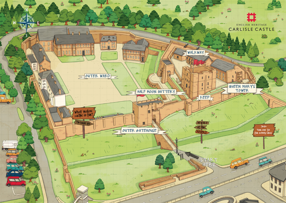 English Heritage Trail Maps by Sam Moore for English Heritage