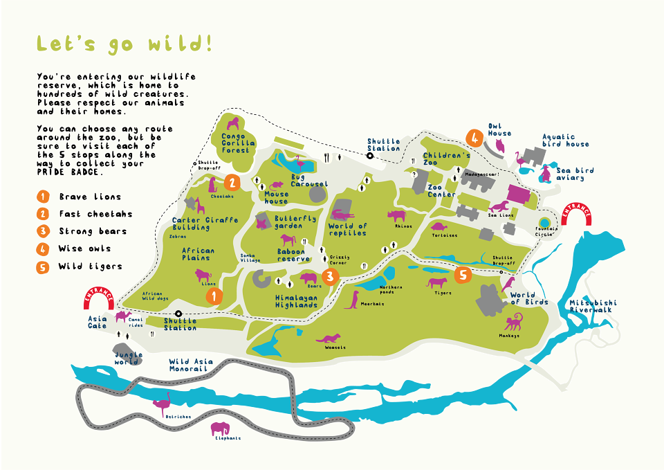 Bronx Zoo Map