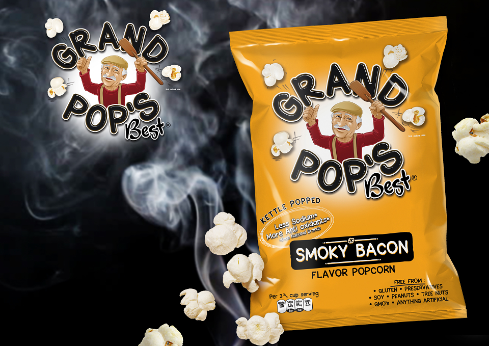 Grand Pop's Best popcorn packaging rebrand by Glen for Grand Pop's Best ...