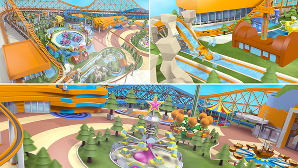 Nickelodeon 3d Theme park design by Hasham Hussain