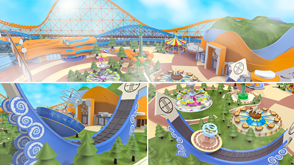 Nickelodeon 3d Theme park design by Hasham Hussain