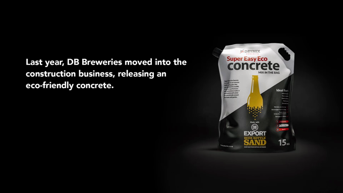 DB Export Beer Bottle Sand by Colenso BBDO for DB Breweries / Heineken NZ