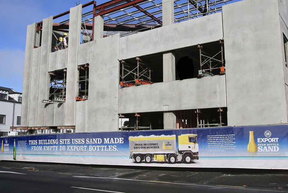 DB Export Beer Bottle Sand by Colenso BBDO for DB Breweries / Heineken NZ