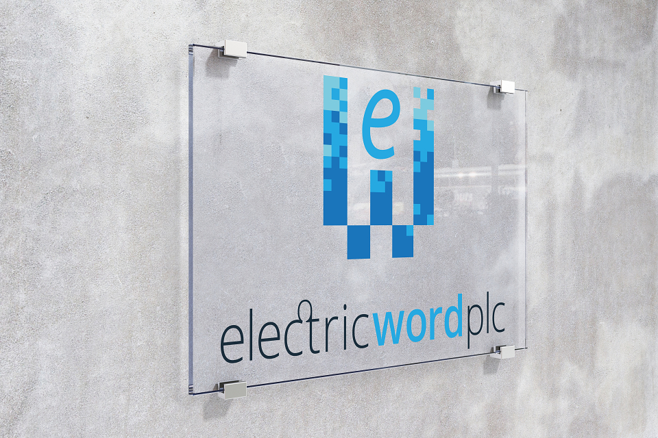 Electric Word corporate branding and logo design by Electric Word Plc ...