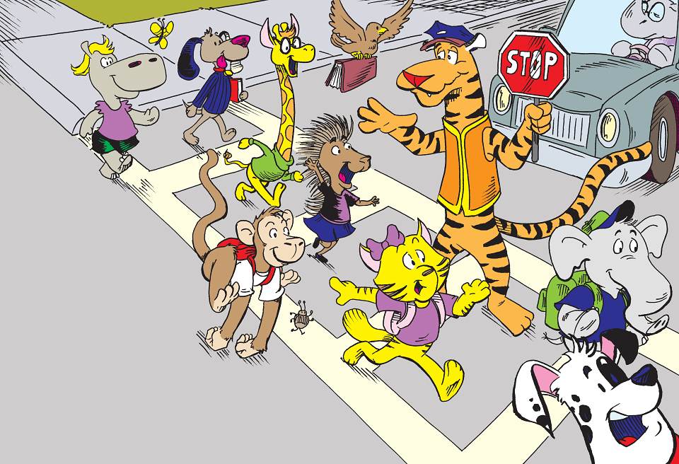 Animal Crosswalk Illustration Process by Rob Peters