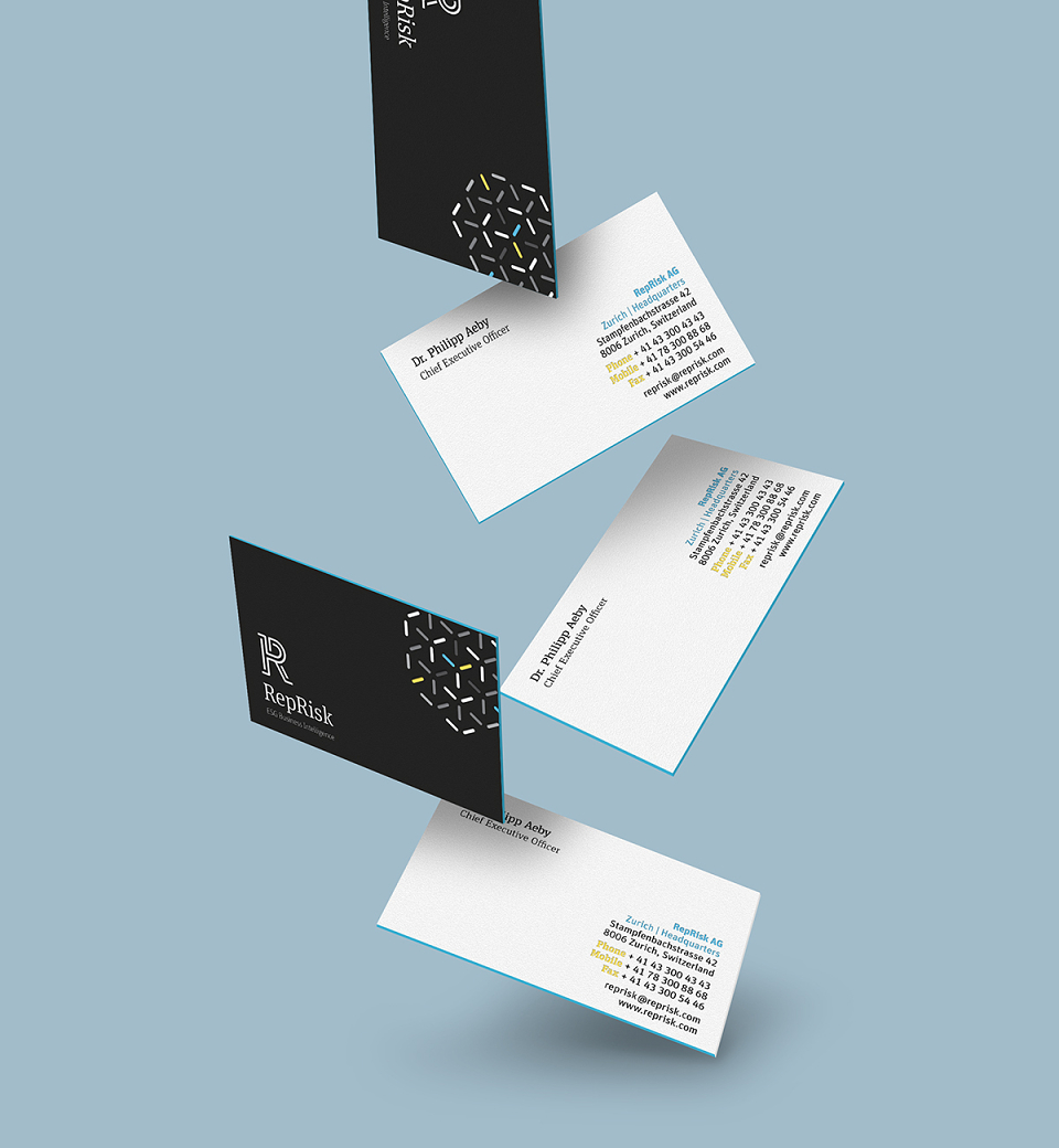 RepRisk Brand Identity by Panorama Lisbon Design Studio for RepRisk AG
