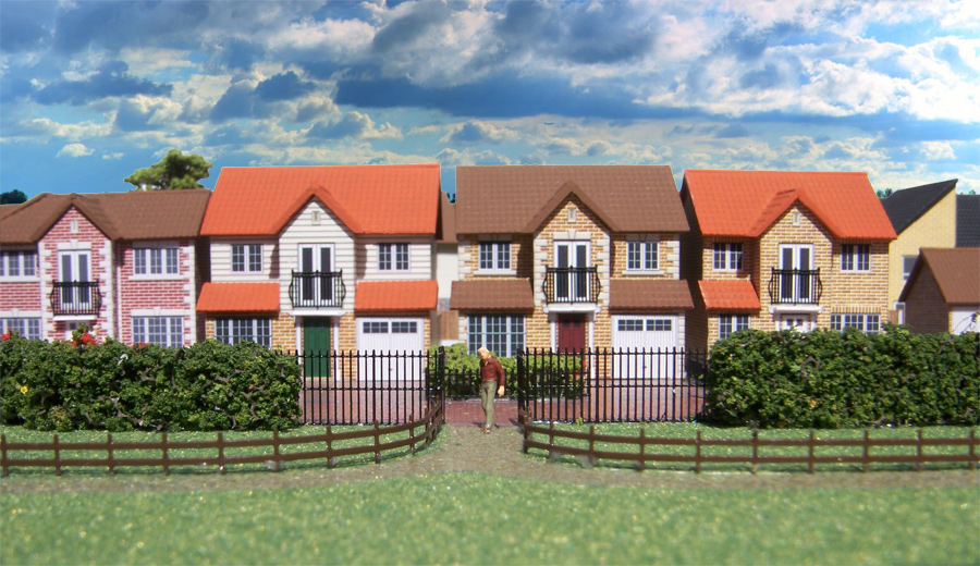 Architectural scale model of a housing development. by Funky Lemon Design