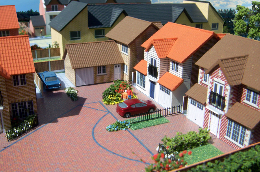 Architectural scale model of a housing development. by Funky Lemon Design