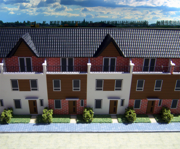 Architectural scale model of a housing development. by Funky Lemon Design