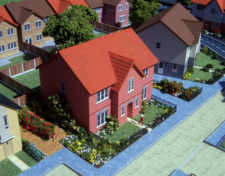 Architectural scale model of a housing development. by Funky Lemon Design