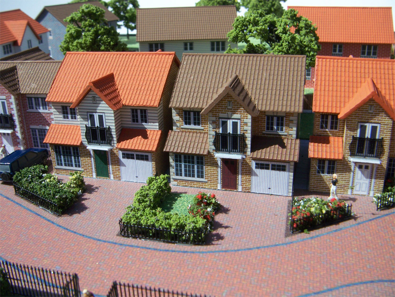 Architectural scale model of a housing development. by Funky Lemon Design