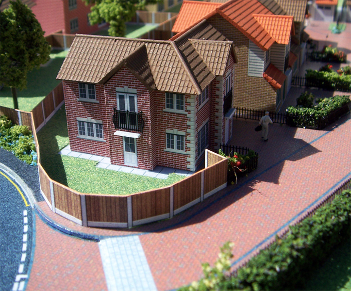 Architectural scale model of a housing development. by Funky Lemon Design