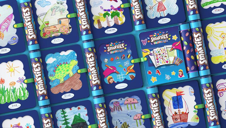 Smarties Creator Book by ECHO for Neslte´ International Travel Retail