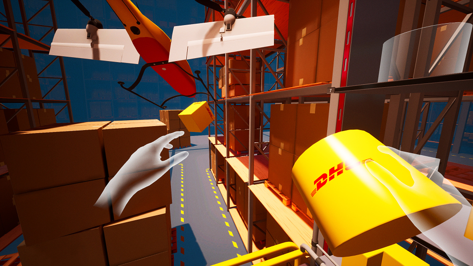 DHL Box Stacker Pro VR Experience by Trent Payne for DHL
