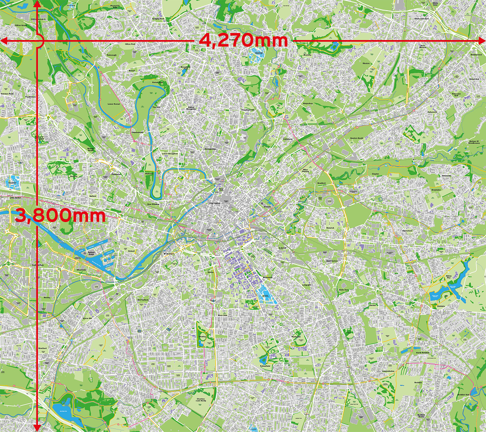 In-store wall map displays by FourPoint Mapping for Cycle Republic