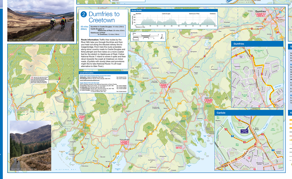 Challenge Map Series by FourPoint Mapping for Sustrans