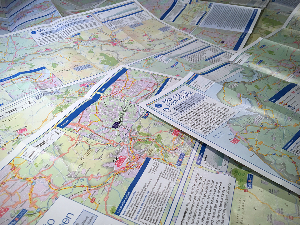 Challenge Map Series by FourPoint Mapping for Sustrans