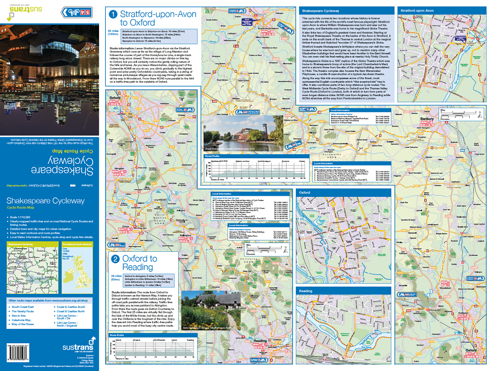 Challenge Map Series by FourPoint Mapping for Sustrans