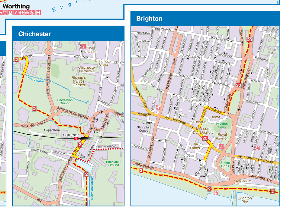 Challenge Map Series by FourPoint Mapping for Sustrans