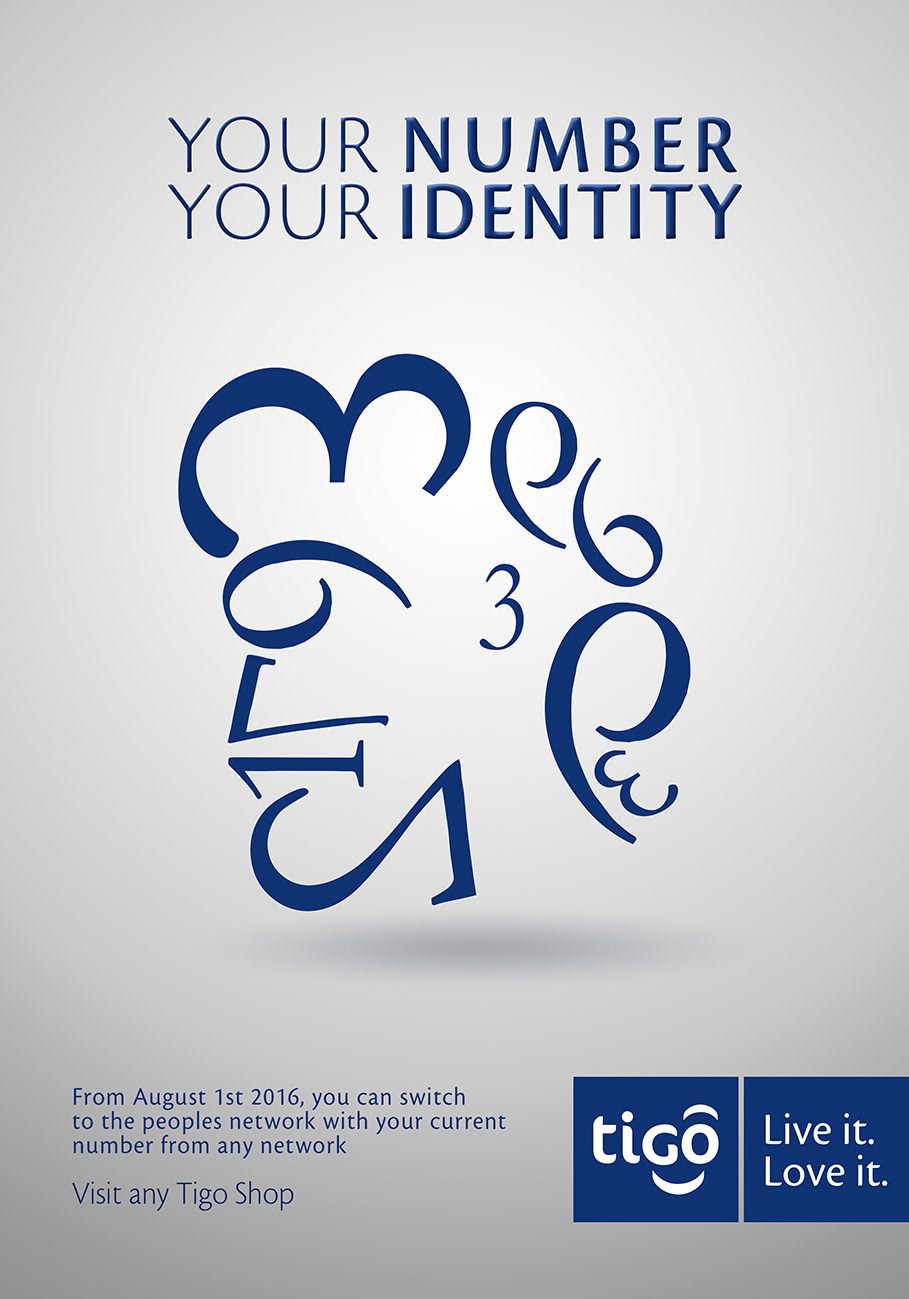 Tigo Your Number your Identity by Jishin George