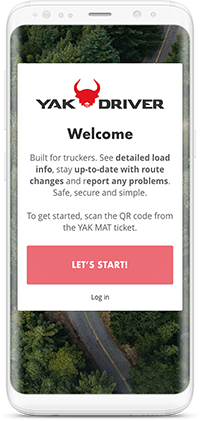 YAK DRIVER mobile app by Daniel Brightman for YAK ACCESS