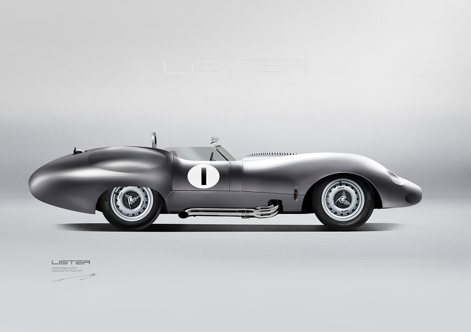 Lister Cars Illustrations by Toby Tinsley for Lister Cars