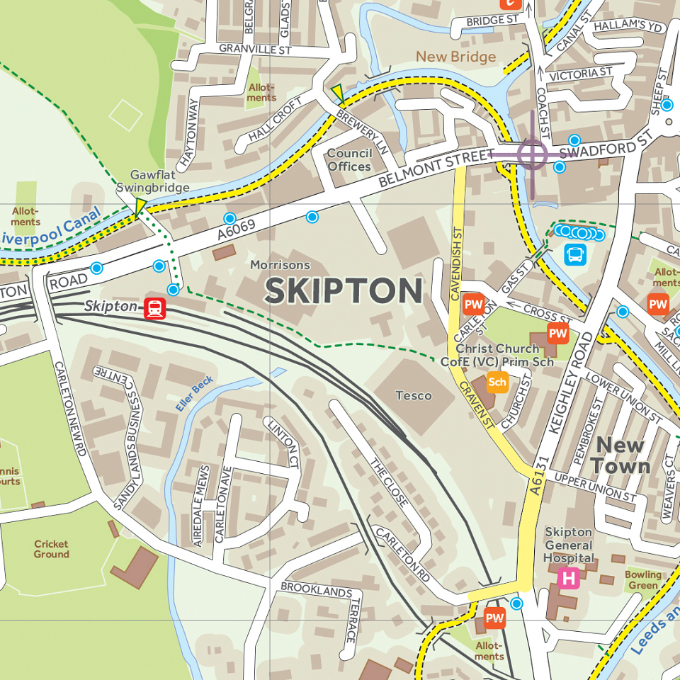 Active Travel Map: Skipton by FourPoint Mapping