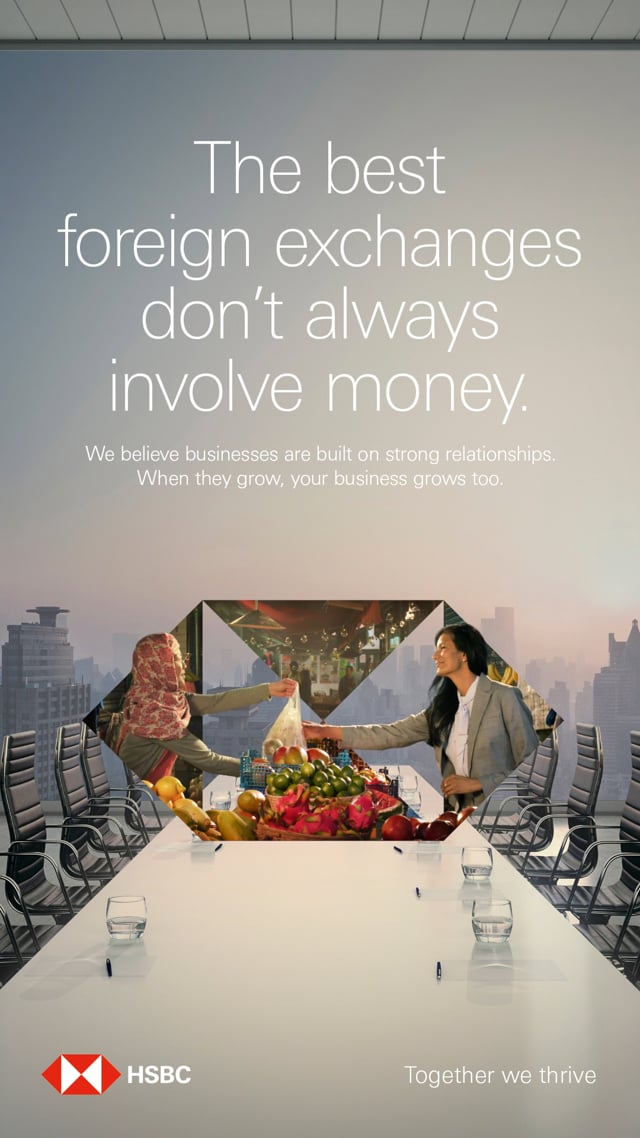 HSBC Global Campaign by Henrik Knudsen by JSR Agency for HSBC