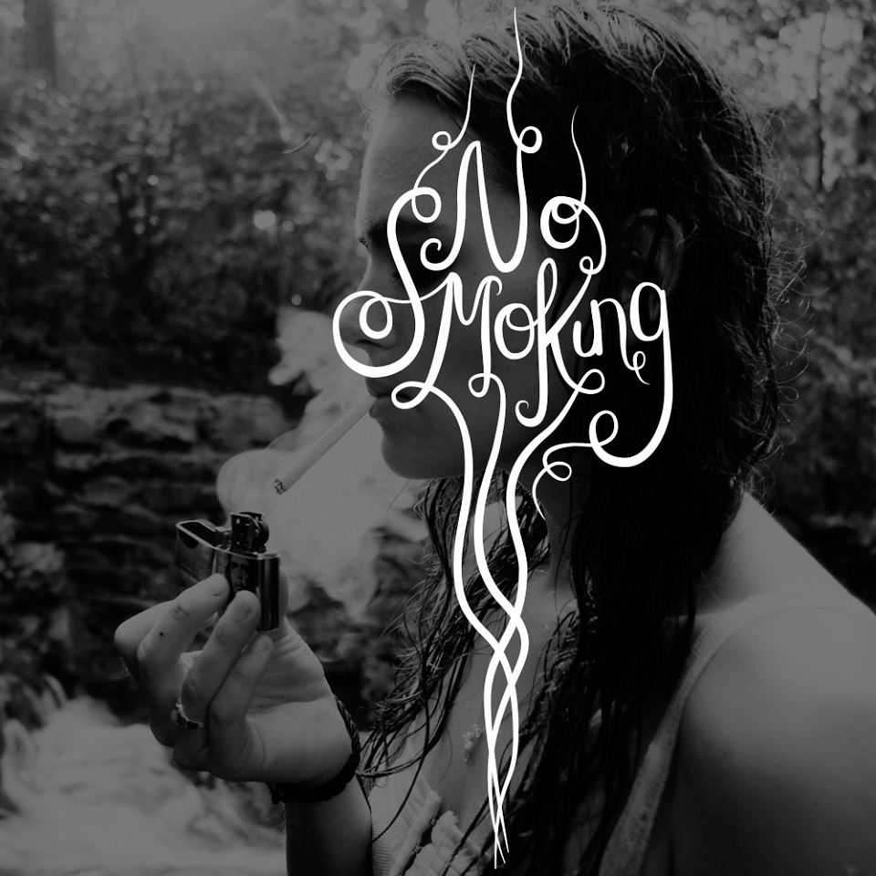 No Smoking - Hand Lettering by Grace