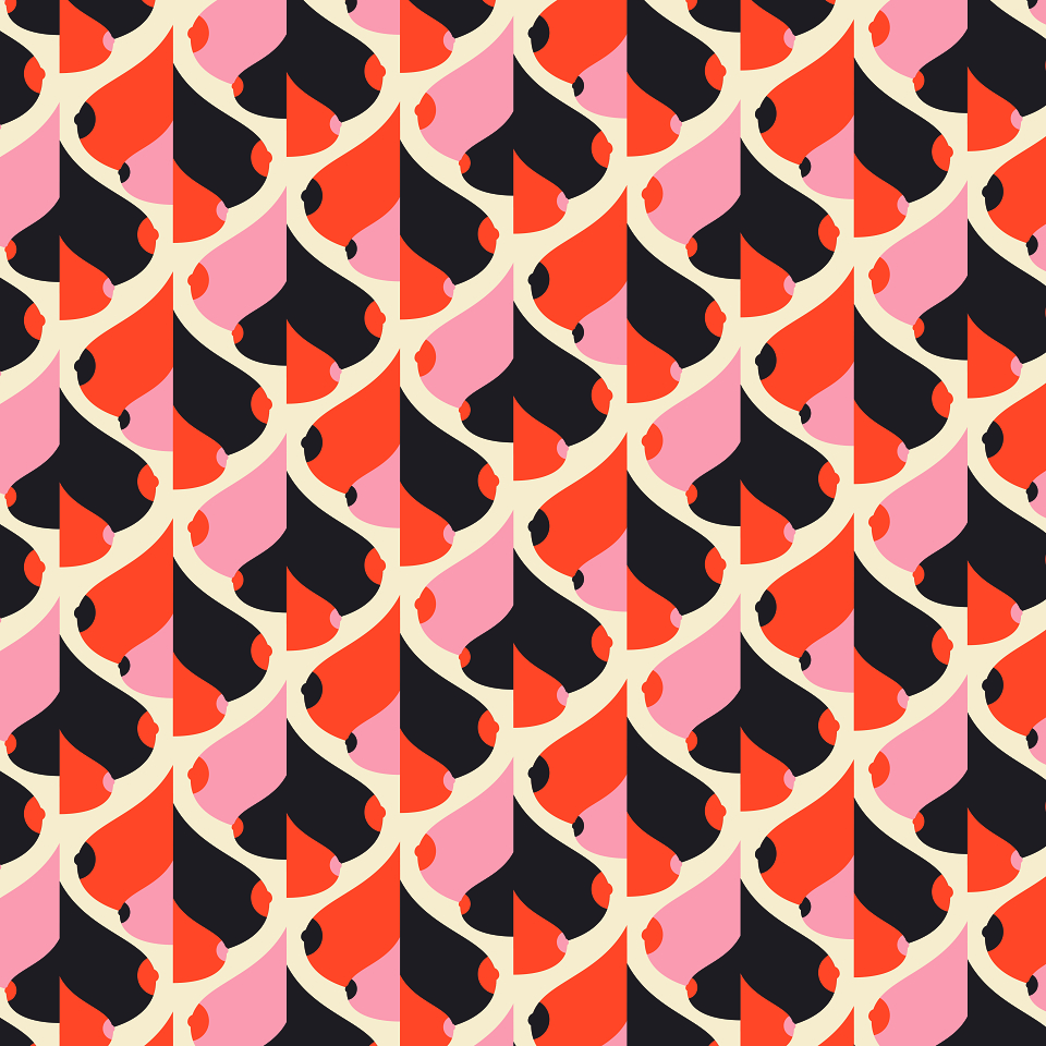 Quirky pattern designs by Sarah Wouters Illustrator for Redbubble