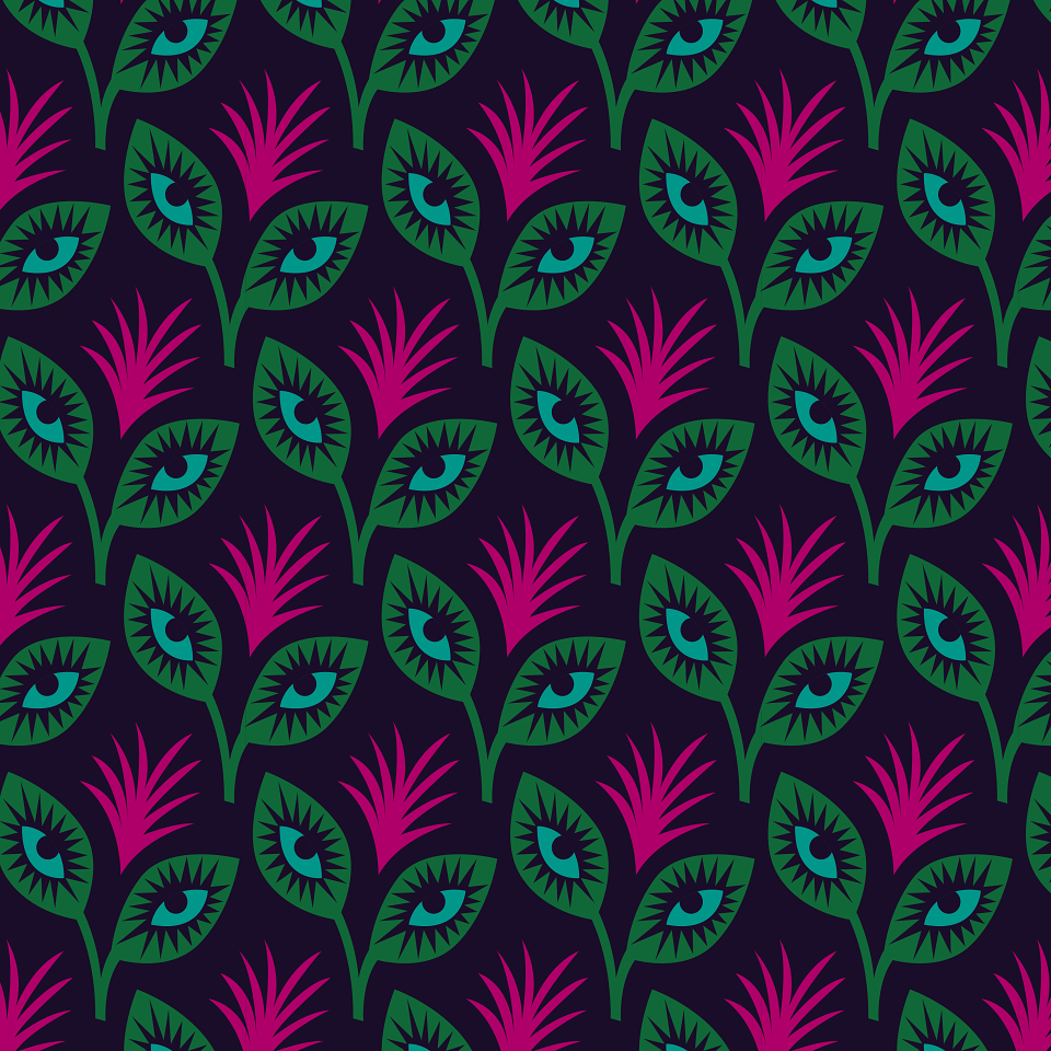 Quirky pattern designs by Sarah Wouters Illustrator for Redbubble
